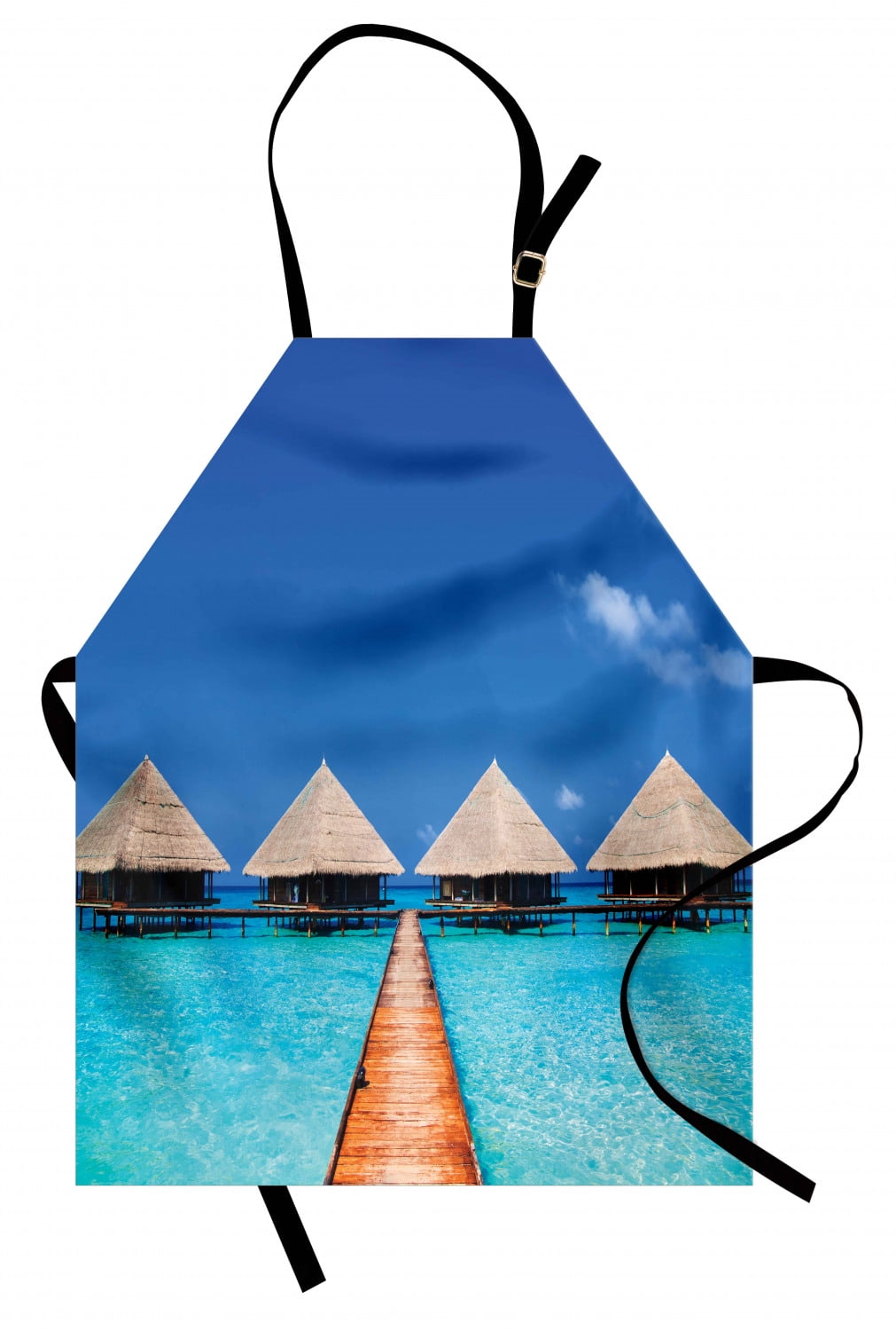 Landscape Apron Maldives Dock with Clear Waters Tropical Nature ...