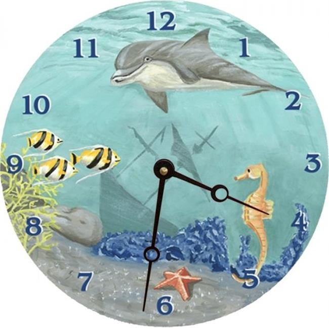 Lexington Studios 23070 - LR Under the Sea 18 in. Round Clock | Walmart ...