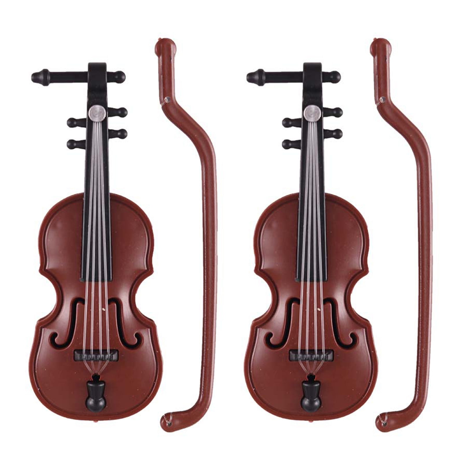 Skindy 2-Piece Set Dollhouse Violin Toy - Fine Workmanship Fadeless Home Decoration, Decorative ...