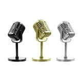 Upgraded Retro Microphone Props Model Vintage Microphone Stage Table ...