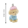 Cute Cat Keychain Bag Charms Fuzzy Decor Gifts Cat Lovers Cute White ...