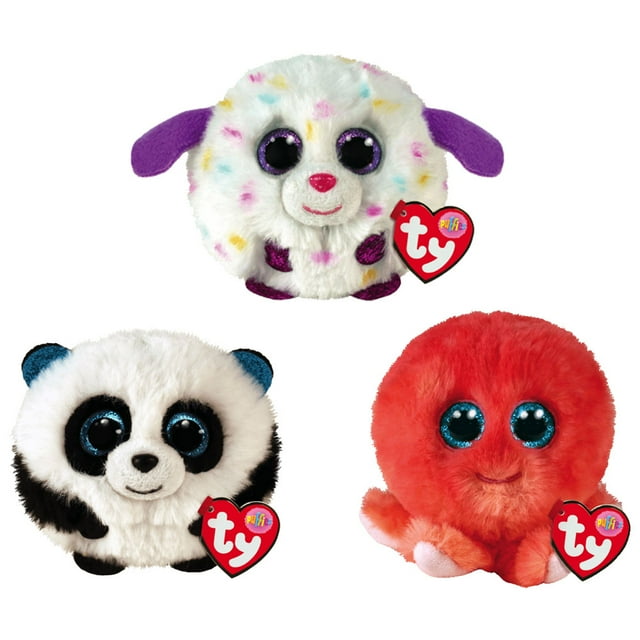 TY Puffies - SET OF 3 FALL 2021 RELEASES (Munchkin, Bamboo & Sheldon)(4 ...