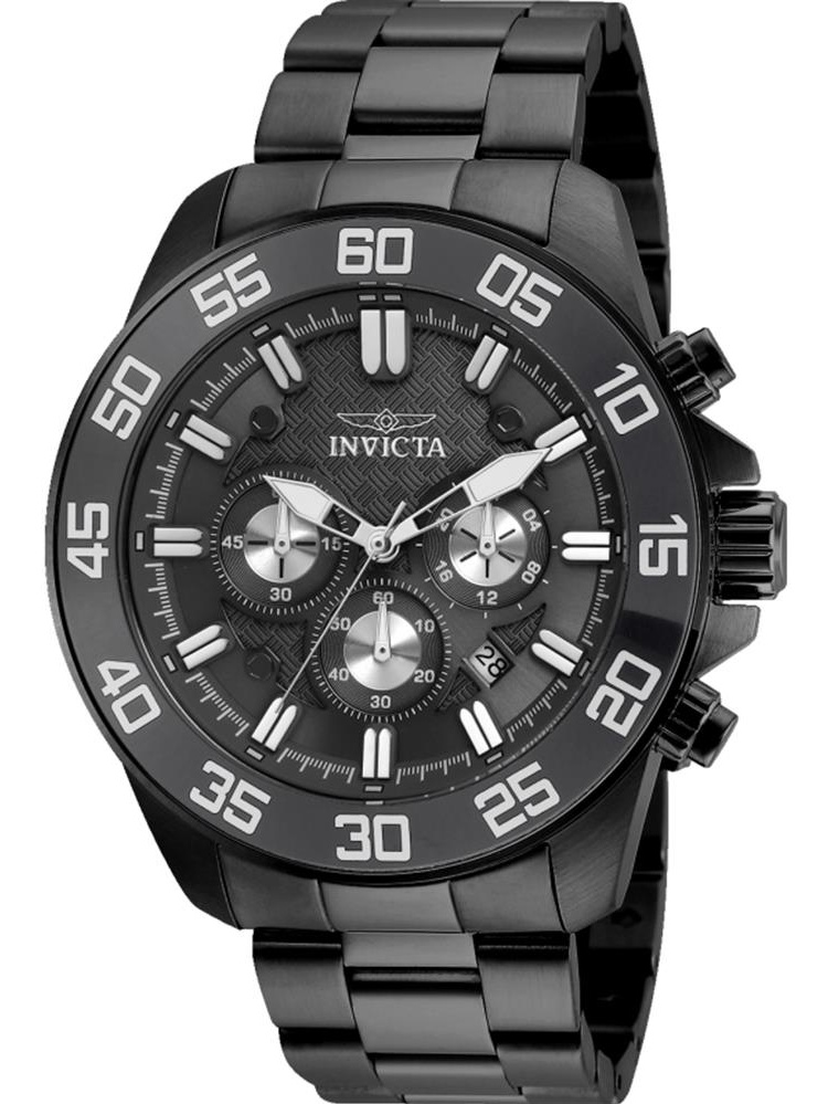 Invicta Men's Pro Diver 48mm Gun Metal Silicone Band Steel Case Quartz ...
