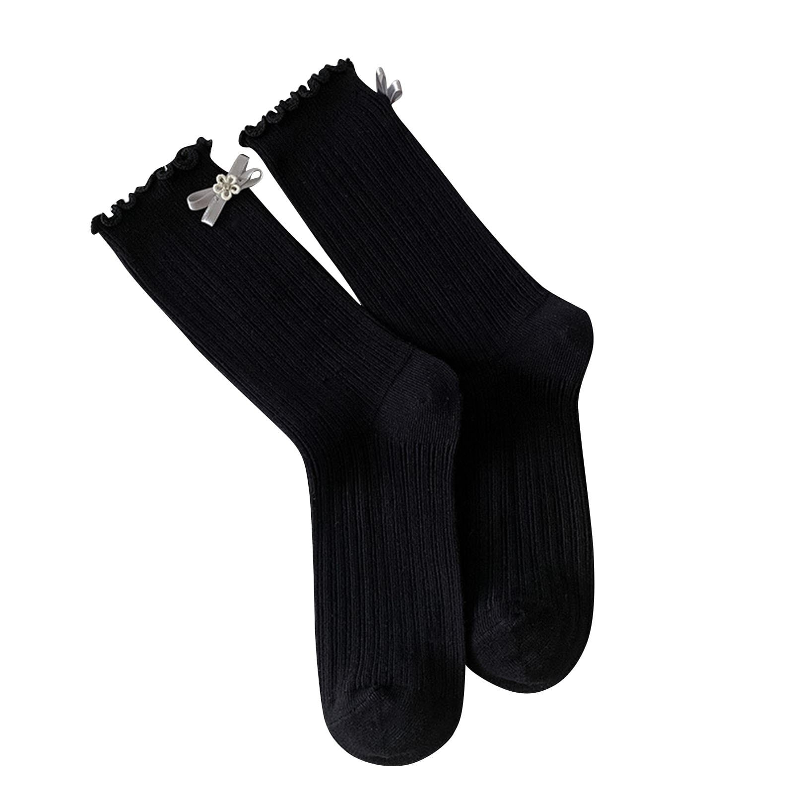 Click here for Amzcrzy Socks For Women Casual Solid Color Cotton... prices