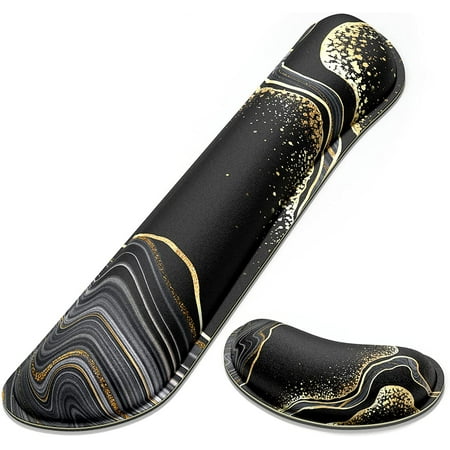 Dapesuom Enlarge Keyboard Wrist Rest Pad,Memory Foam Set Wrist Cushion ...