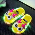 Djtdsds Kids Reindeer LED Light-Up Slide Sandals Fun Open-Toe Shoes ...