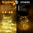 Brightown Solar Powered Mason Jar Lights, 30 LED Fairy Lights ...
