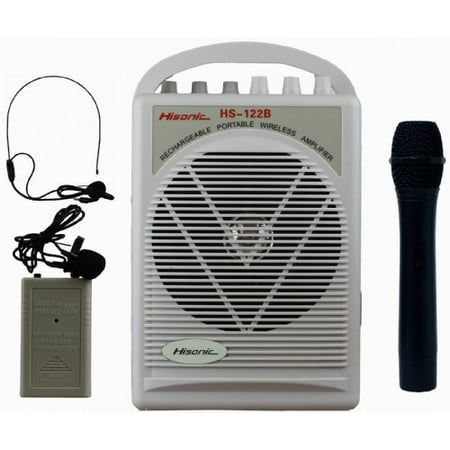 HISONIC HS120BT HL Portable PA System with Wireless Microphones and ...