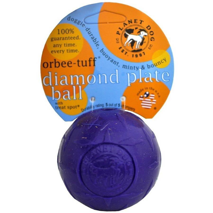 Planet Dog Orbee-Tuff Diamond Plate Orbee Ball, Violet - Walmart.com