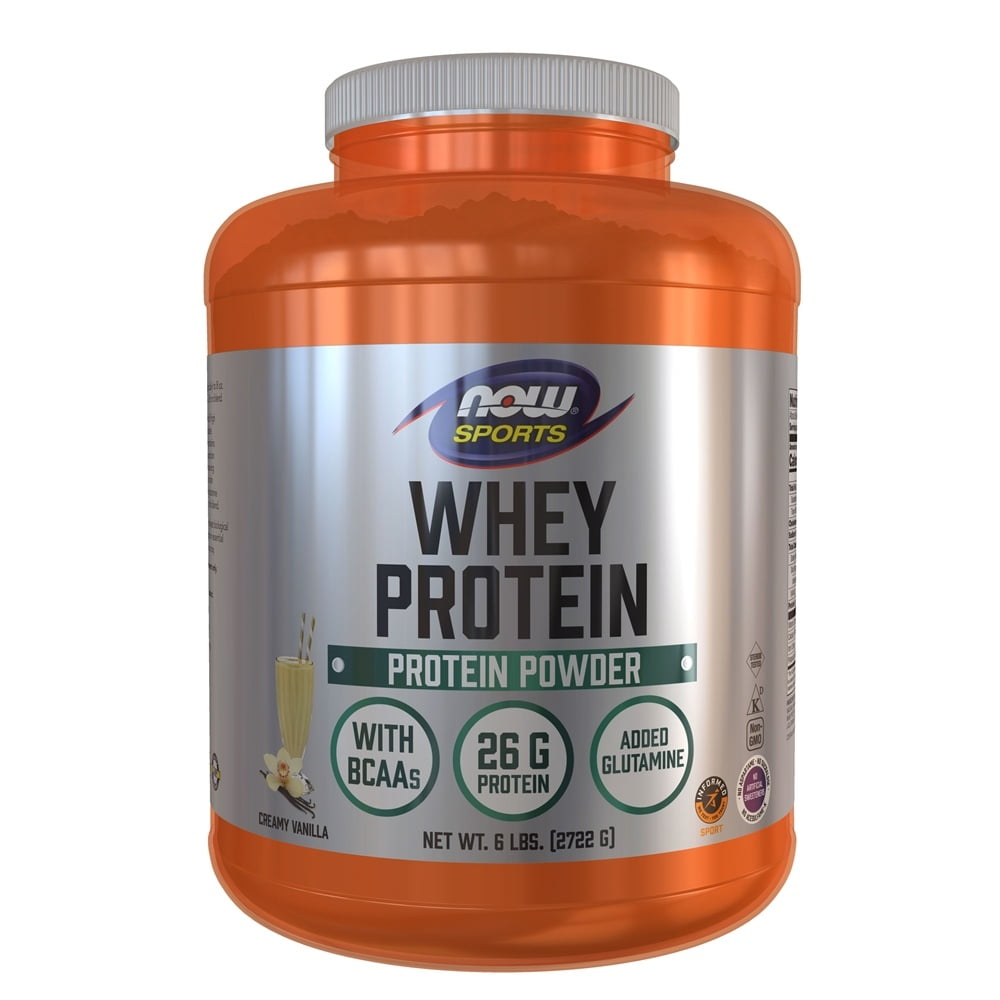 NOW Foods - NOW Sports Whey Protein Powder Creamy Vanilla - 6 lbs ...