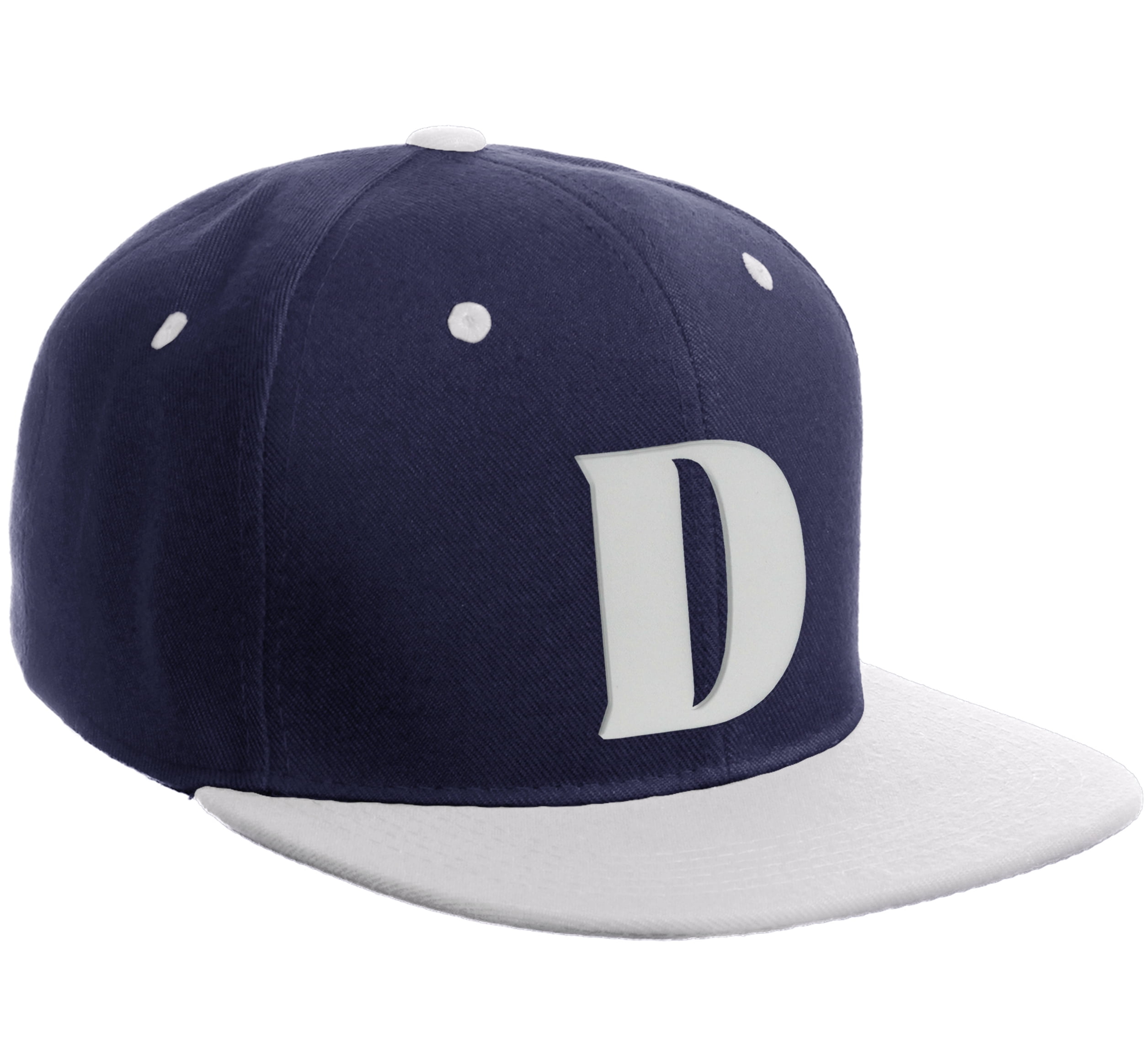 Daxton Classic Snapback Hat 3D Capital Alphabet Letters Flat Bill Visor ...