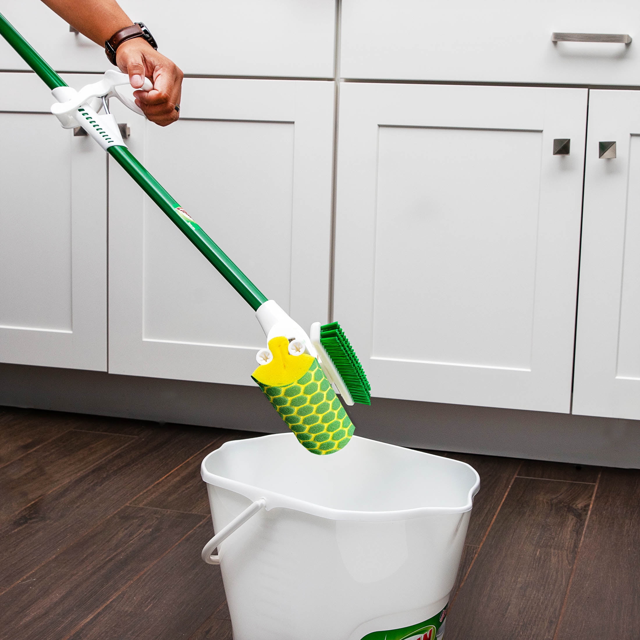 Libman Nitty Gritty Roller Sponge Mop with Scrub Brush Deals and Price ...