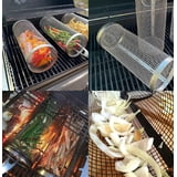 Rungungde BBQ Net Tube - Rolling Grilling Basket, Greatest Basket Ever ...