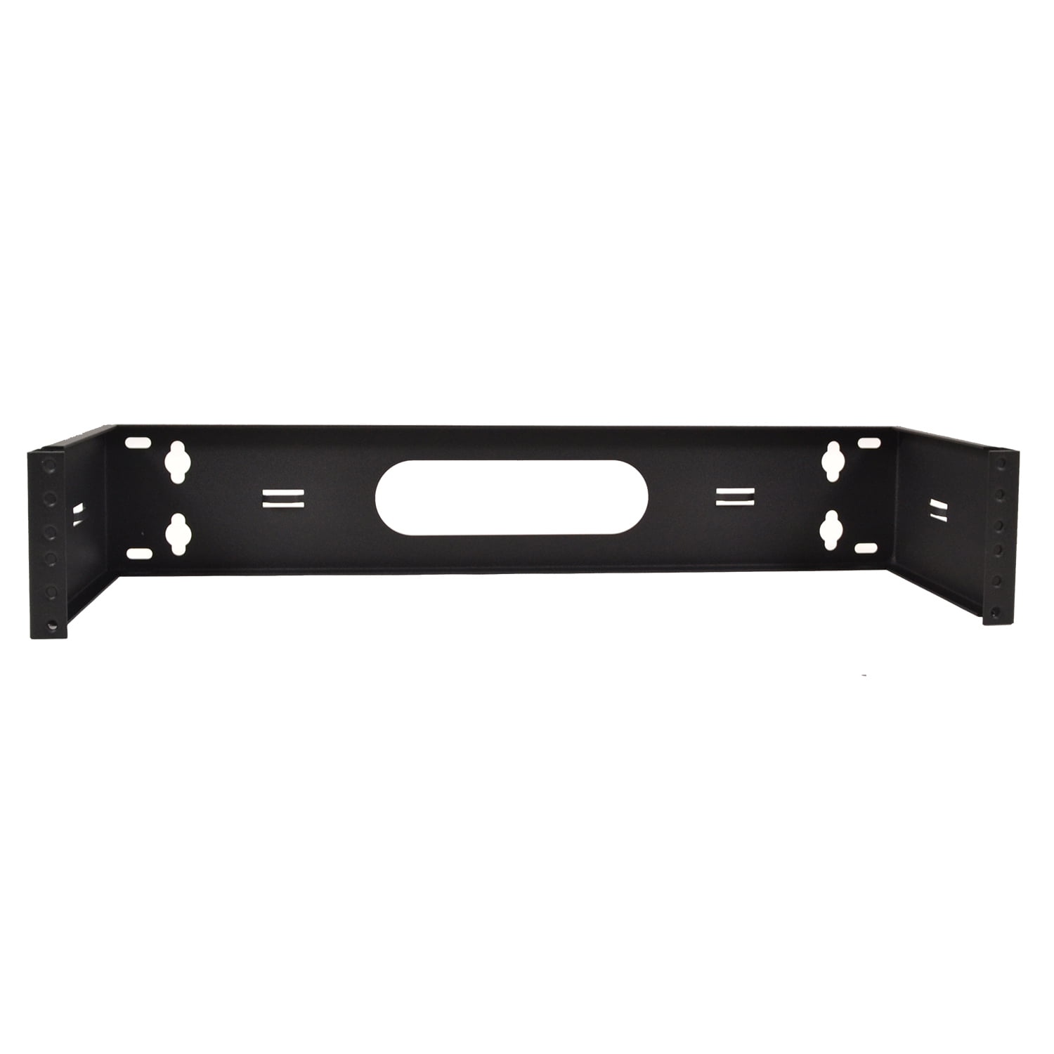 19" Two Space 2U Steel Wall Mount Hinged Swing Out Patch Panel Bracket ...