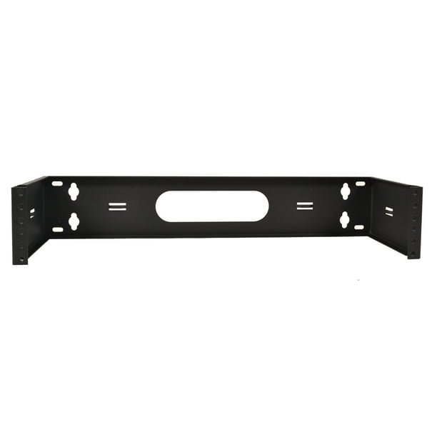 19" Two Space 2U Steel Wall Mount Hinged Swing Out Patch Panel Bracket ...