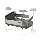 Kitchenaid Stainless Steel Wrap Compact Dish Rack in Satin Gray ...