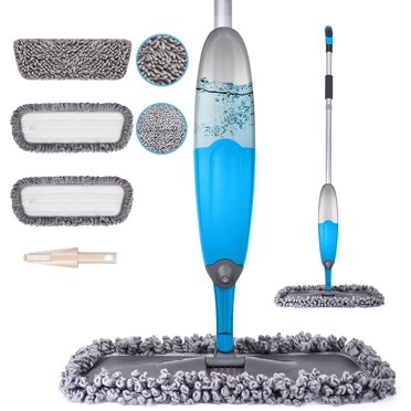 Great Value Wet & Dry Mop Sweeper Kit, (1 Mop Kit, 10 Pad Refills ...