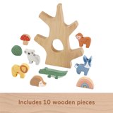 Fisher-Price Wooden Balance Tree Stacking Toy for Toddler Development ...