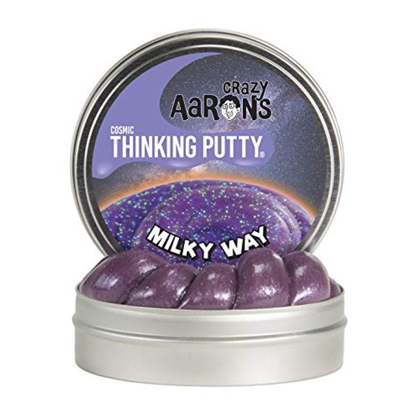Crazy Aaron's Thinking Putty 4? Tin (3.2 oz) Milky Way - Includes Glow ...
