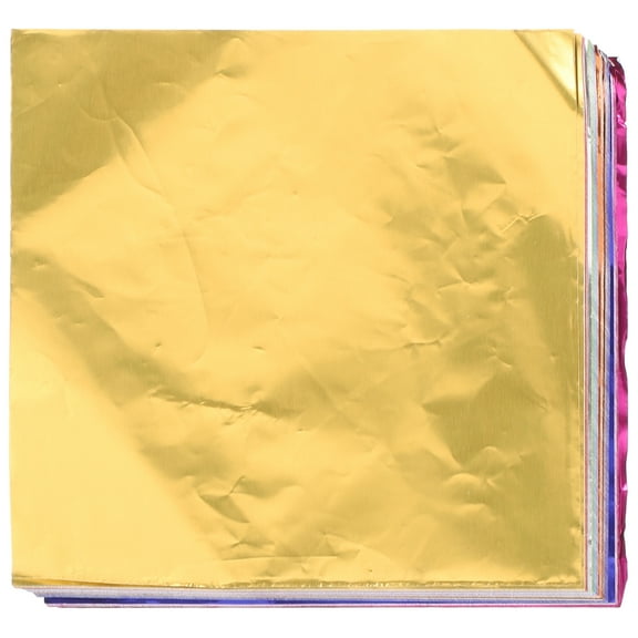 5 of each color of 15 colors of candy wrapper foil overwrap - 75 sheets ...
