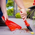 Libman Heavy Duty Whisk Broom Dustpan Combo with Red Handle and Black ...