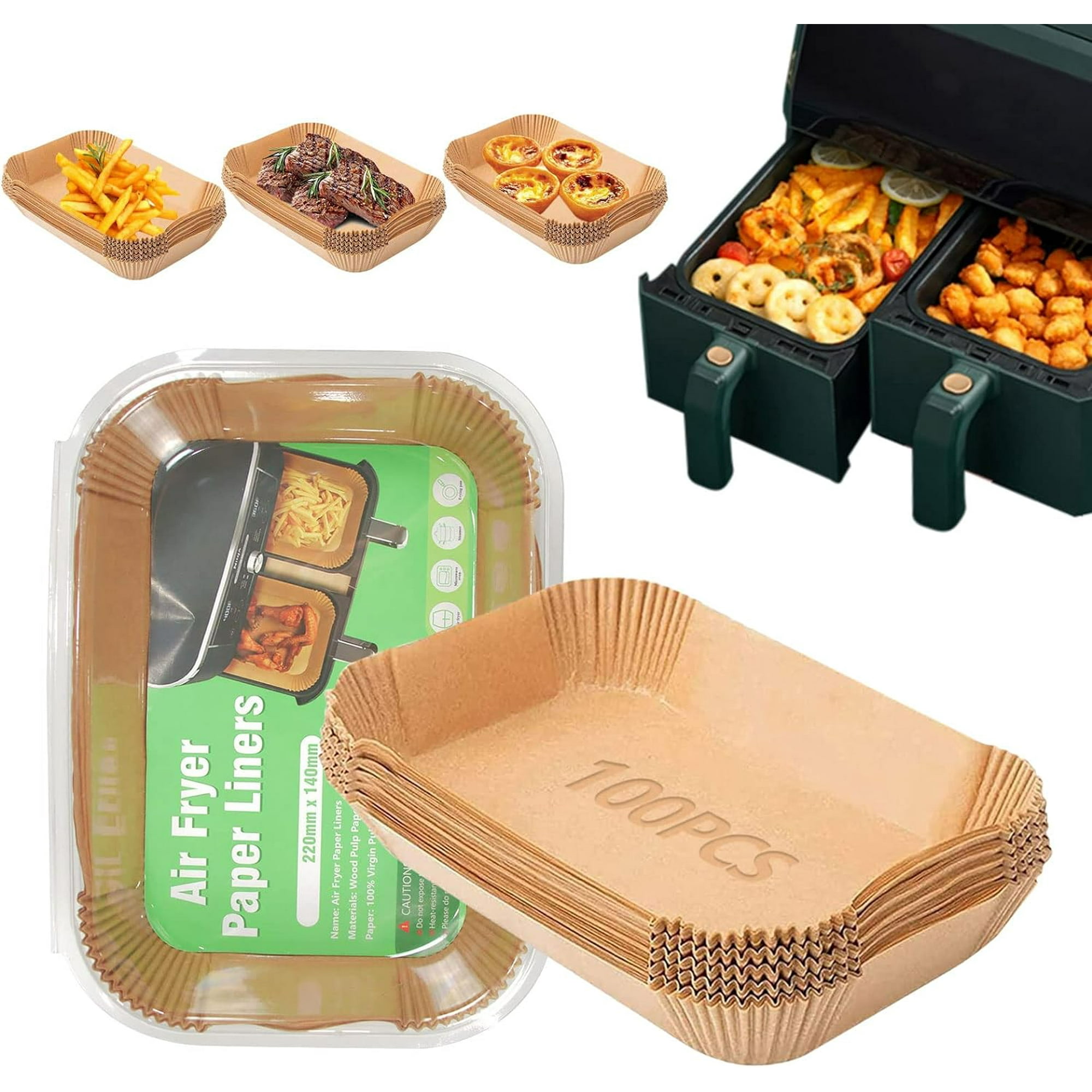 Click here for Xinqihang 100pcs Air Fryer Liners  8.6x5.5 Rectang... prices