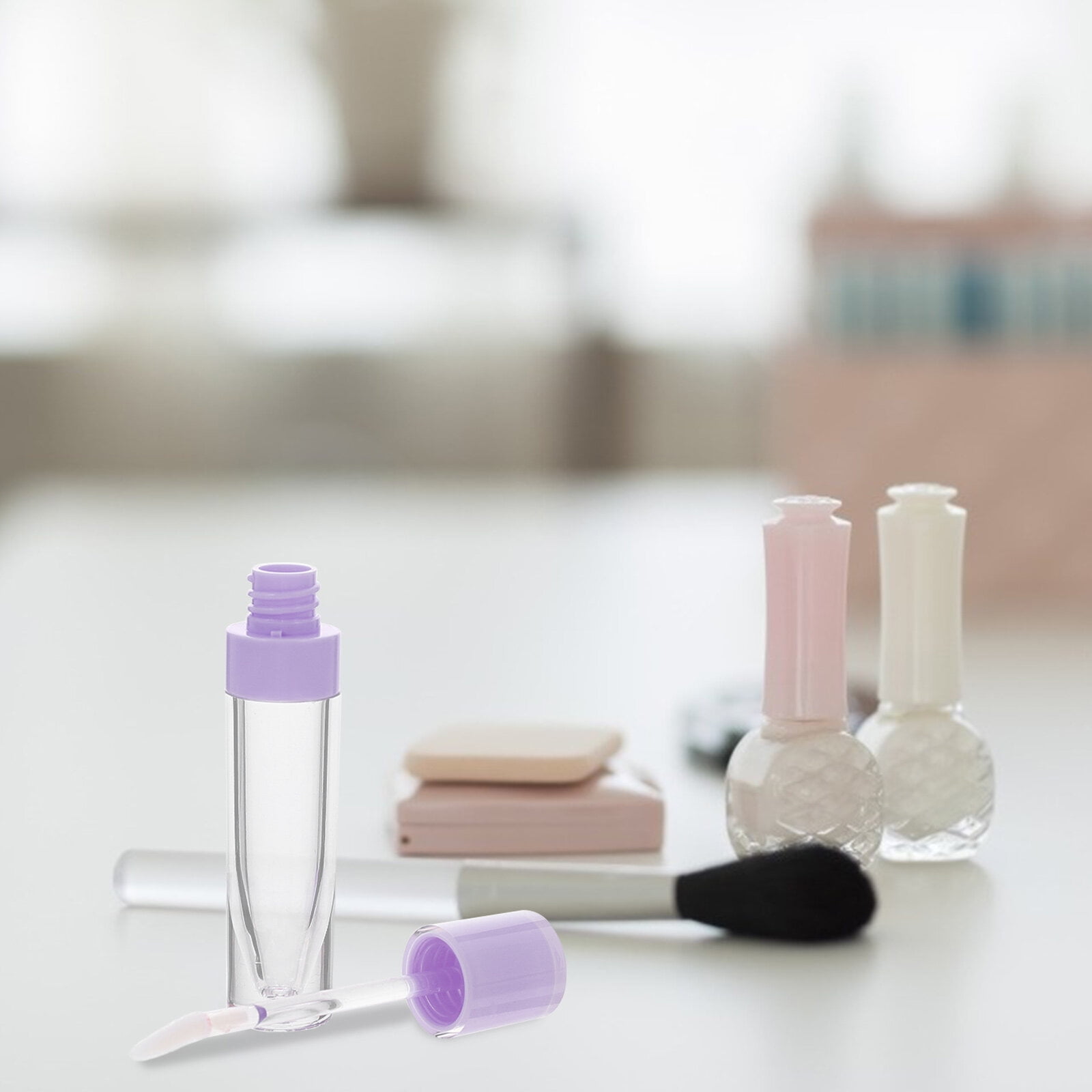 6Pcs Clear Empty Lipstick Lip Balm Containers Lip Gloss Packaging Tubes ...