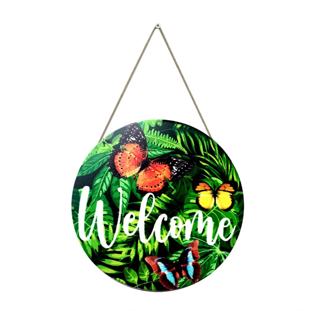 Wall Decor Metal Hanging Round Disc Decorative Modern Art Ornament with ...