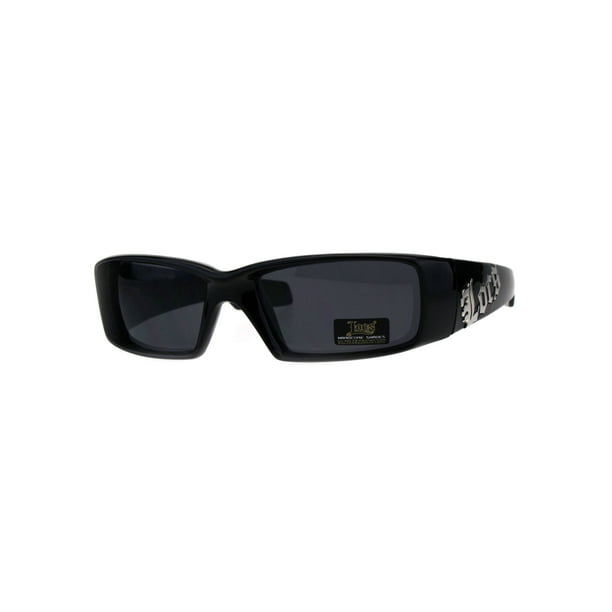 Sa106 Locs Classic 90s Cholo Gangster Narrow Rectangular All Black
