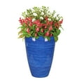 L&G Solutions 22 in. H X 16 in. D Polyresin Baja Planter Cobalt ...