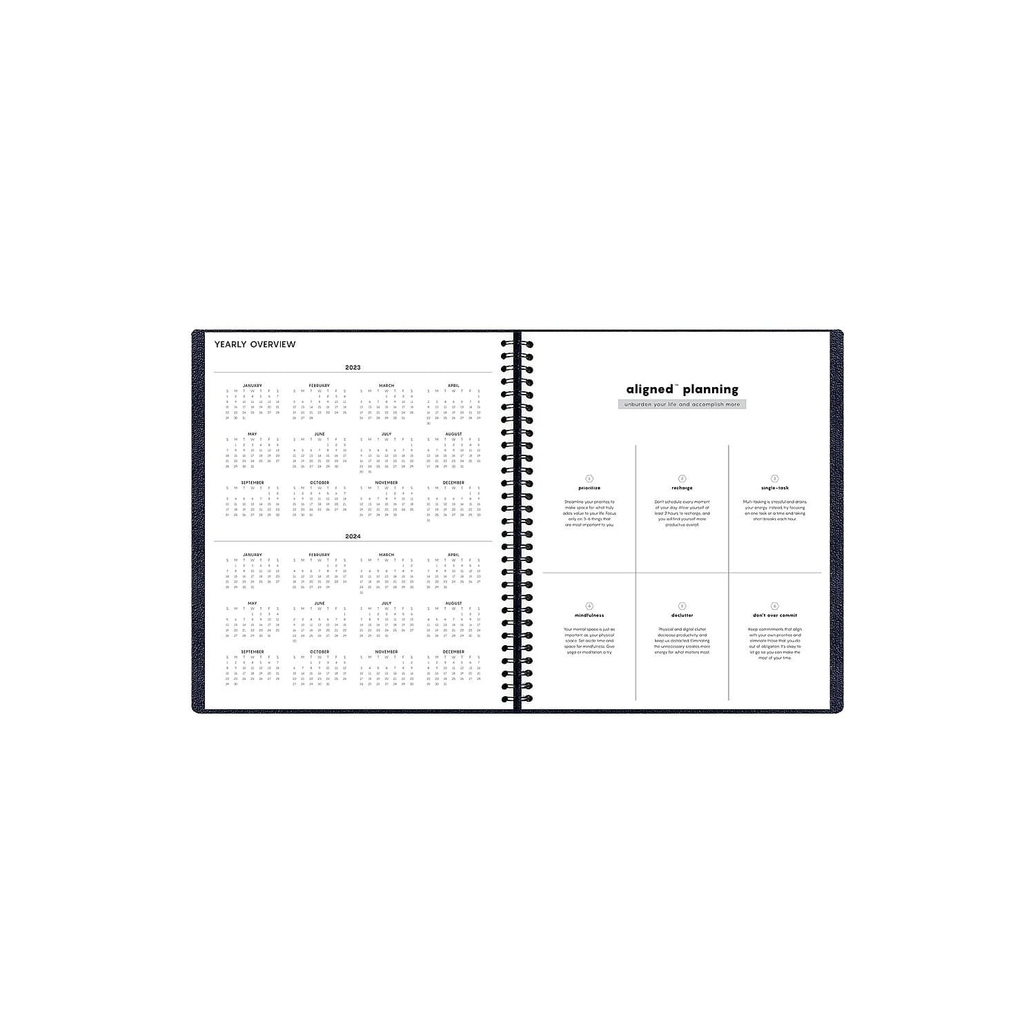 2023 Blue Sky Aligned 9” x 11” Monthly Planner Navy Blue (123851-23)