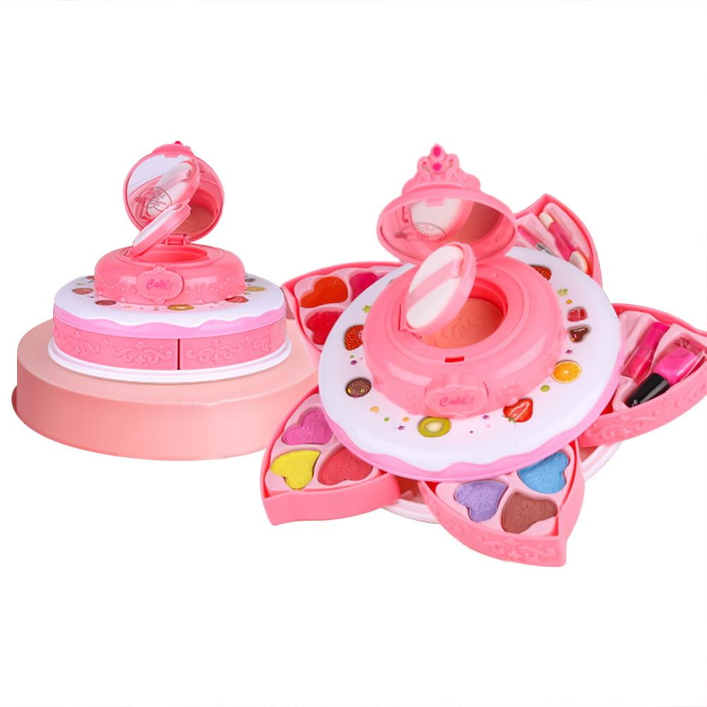 Kids Girls Makeup Set Eye Shadow Blush Lipstick Nail Polish Set Kids ...