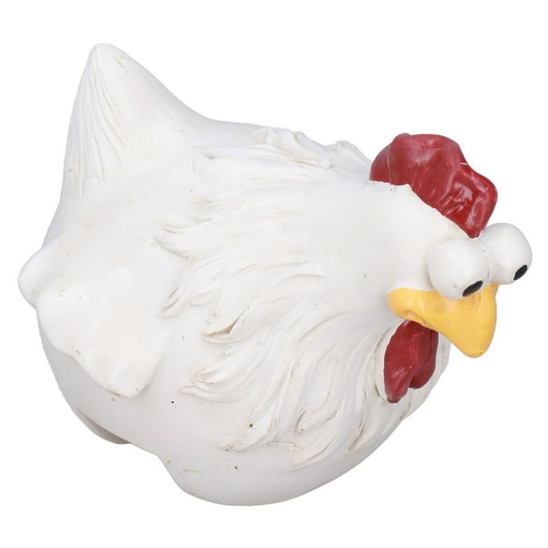 Big Eye Chicken Decoration, Simulation Resin Big Eye Chicken Statue ...