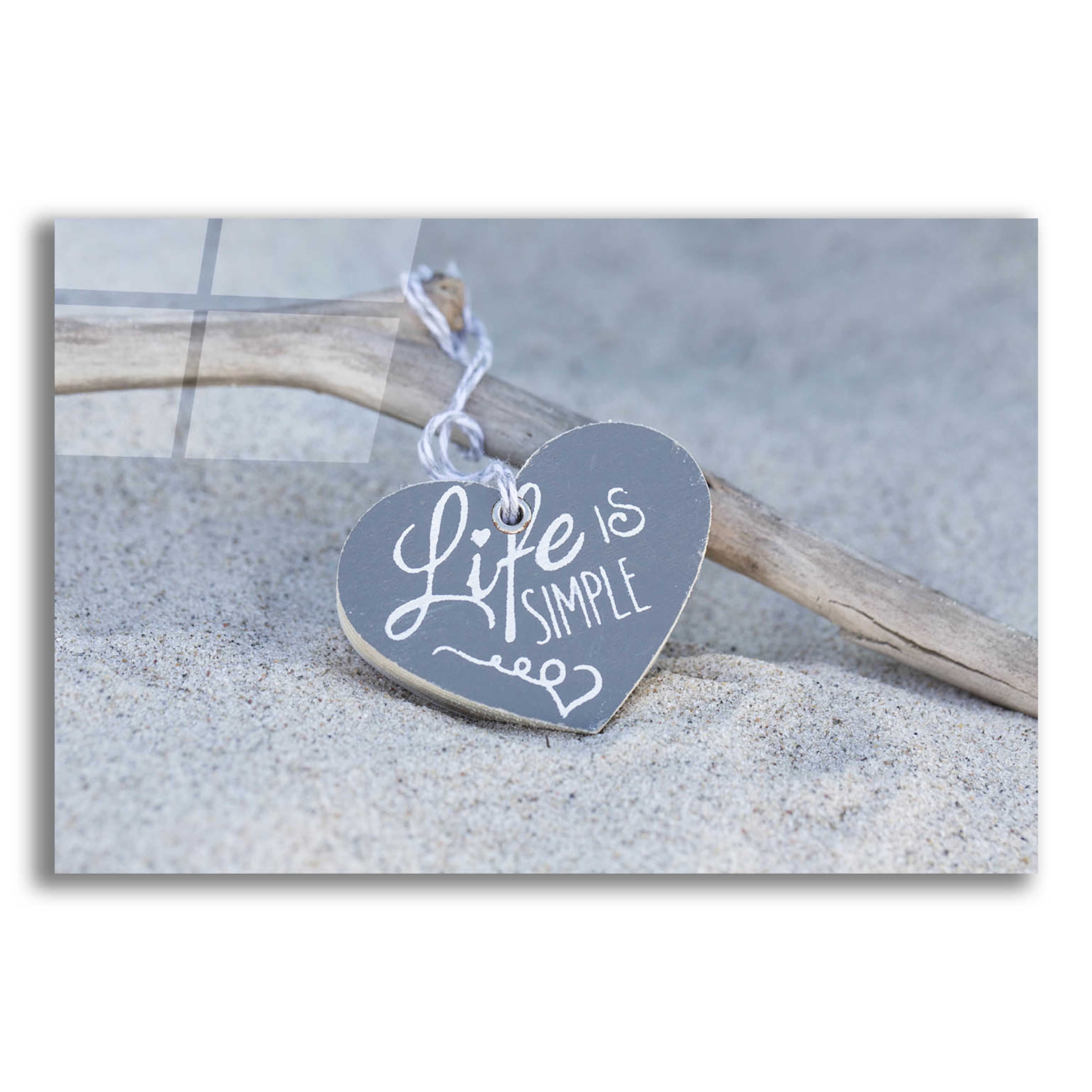 Epic Art 'Life Is Simple Still' by Andrea Haase Acrylic Glass Wall Art ...
