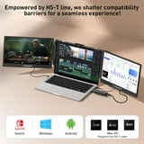 Marsmyth 14'' Triple Monitor for Laptop Screen Extender, Dual Monitor ...