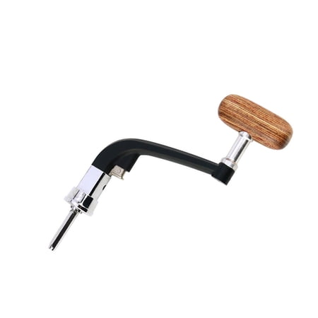 enqiretly Fishing Reel Handle with Wood Knob Folding Metal Sturdy ...