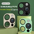 Hot! Lens Fake Camera Cover for iPhone 11 12 to 13Pro Len Sticker Film ...
