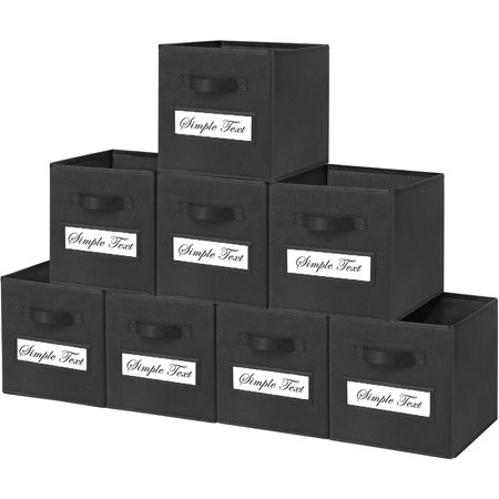 Storage Cubes, 13 x 13 Inch Cube Storage Bins 8-Pack Fabric Storage ...