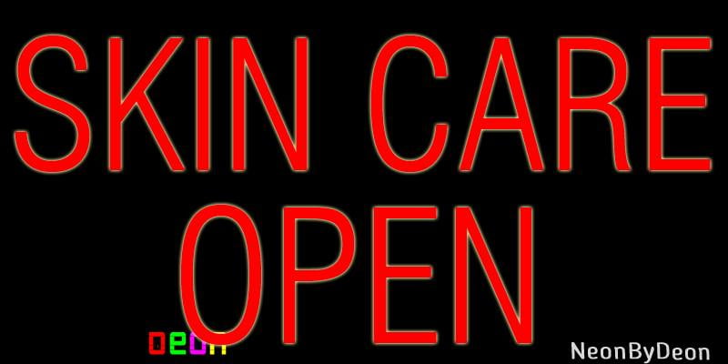 25"x13" Neon By Deon Skin Care Open LED Neon Sign w/Remote Flashing ...
