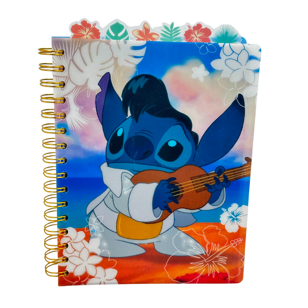 Disney Stitch Journal Spiral Notebook Lilo and Stitch Elvis with Tabs ...