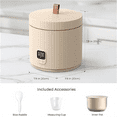 Rice Cooker Small 3 Cup Uncooked /6 Cup Cooked, Modern Multifunctional ...
