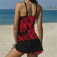 Modest Swimsuits For Women Two Piece Bathing Suits Print Tankini