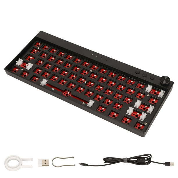 61 Key Mechanical Keyboard DIY Kit RGB Backlight Switch Hot Swap Custom ...