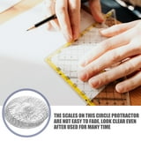 OUNONA 8 Pcs Office Circle Protractor Digital Angle Tool Machinist ...