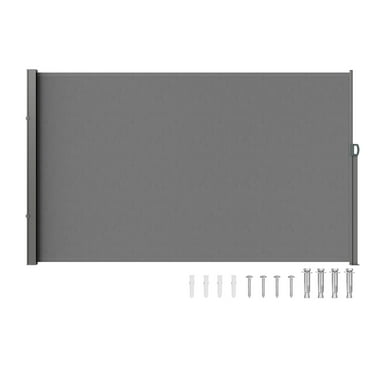 Dextrus Gray 118''X 63'' Expandable Side Shade Panel Privacy Barrier ...