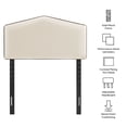 Cosette Performance Velvet Twin Size Headboard in Alabaster - Walmart.com
