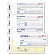 Adams Money Receipt Book With Stub 5 15/16in. x 2 3/4in. - Walmart.com
