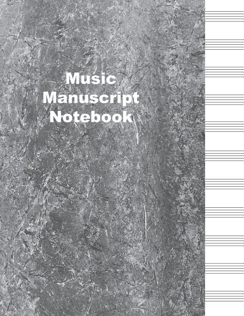 Music Manuscript Notebook: 12 Stave Blank Sheet Music Journal Book ...