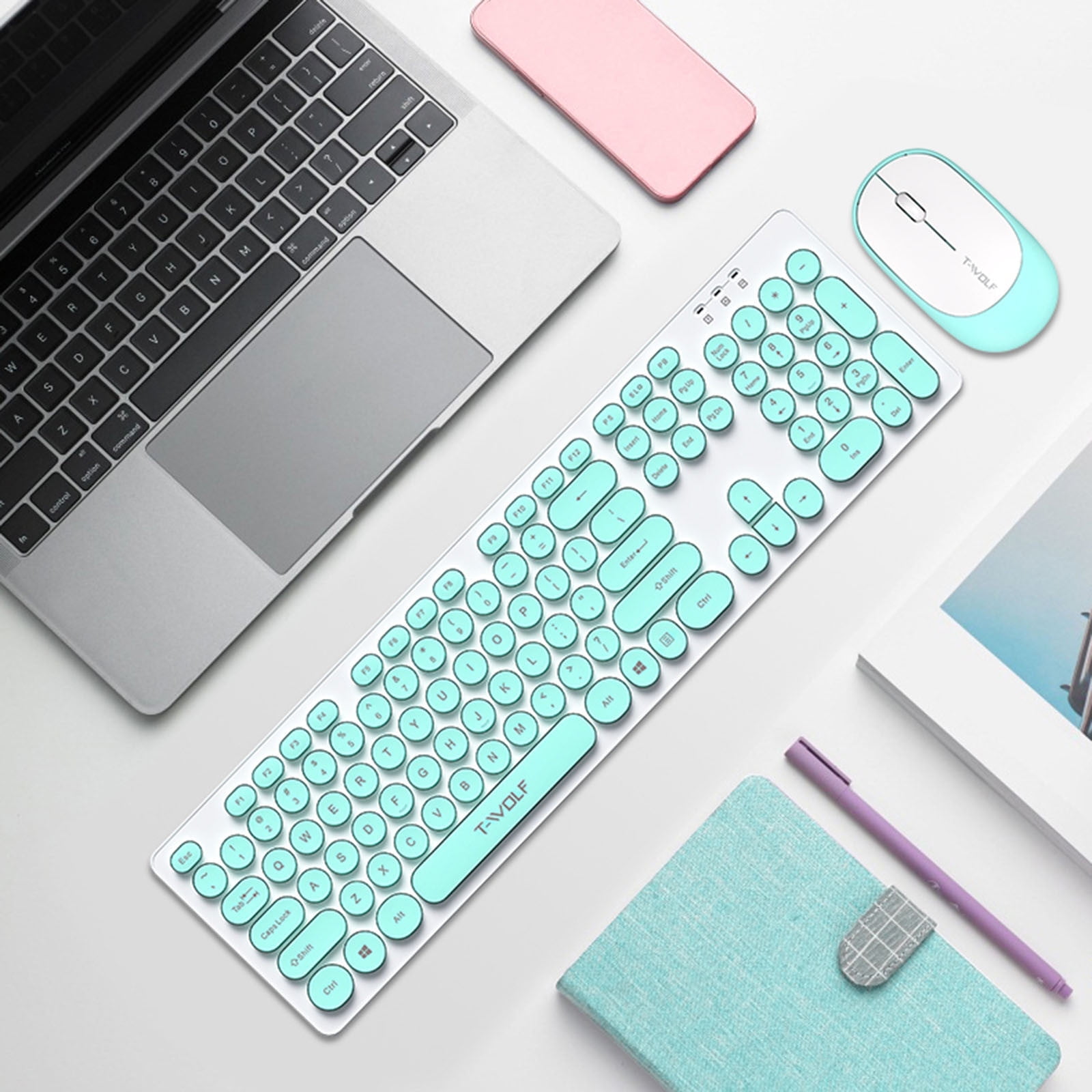 Click here for Hoarboeg Wireless Keyboard And Mouse Combo Cute Ke... prices
