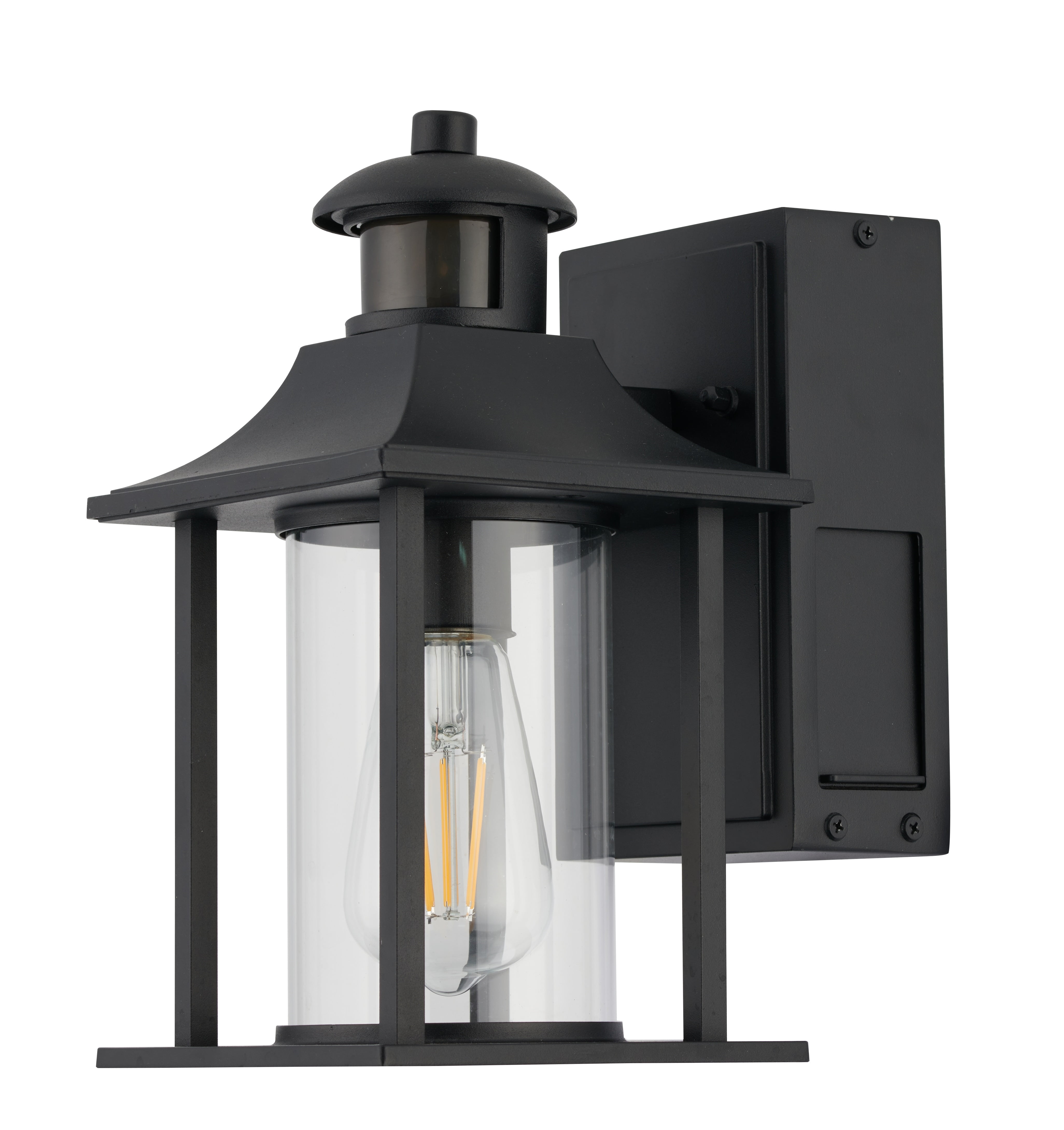 LED-OWL1 PORCH LIGHT 15WATT E26 BLACK MOTION SENSOR & DUSK TO DAWN ...